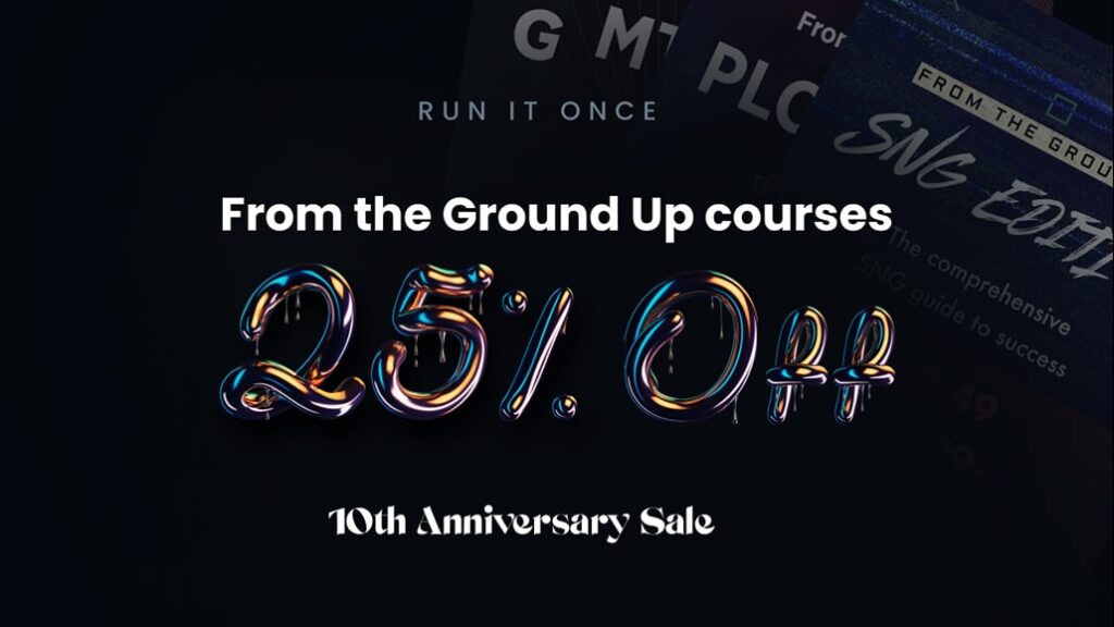 Get 25% Off on “From the Ground Up” Courses by Run It Once