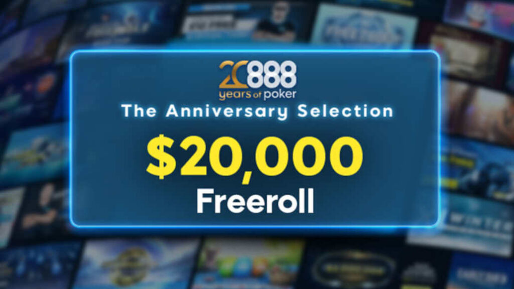 Win a Seat in 888poker $20k Anniversary Freeroll This Christmas