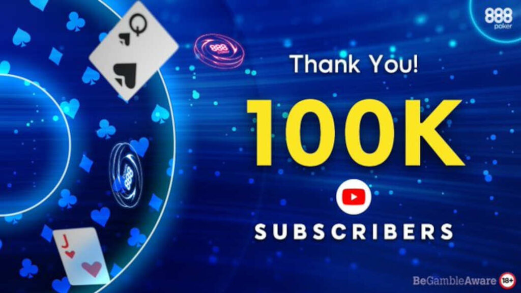 Win a Share of $5,000 in YouTube Celebration Freeroll at 888poker