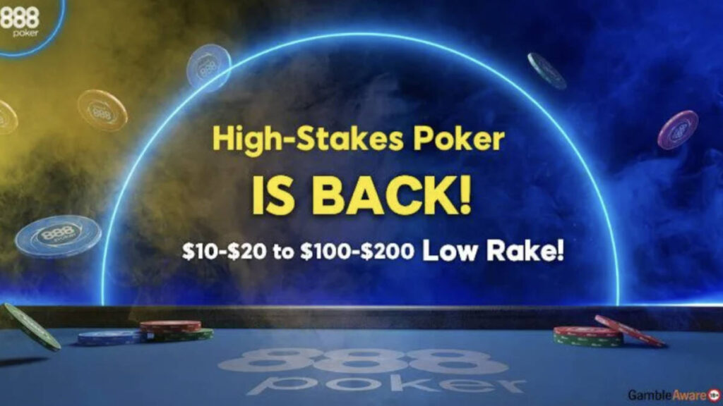 888poker Brings Back High Stakes Cash Game Tables